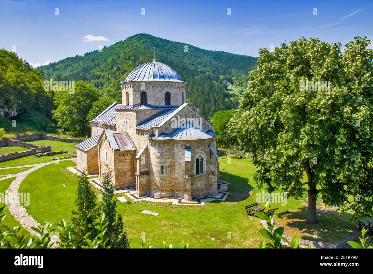 Old medieval monastery Gradac in Serbia Stock Photo - Alamy