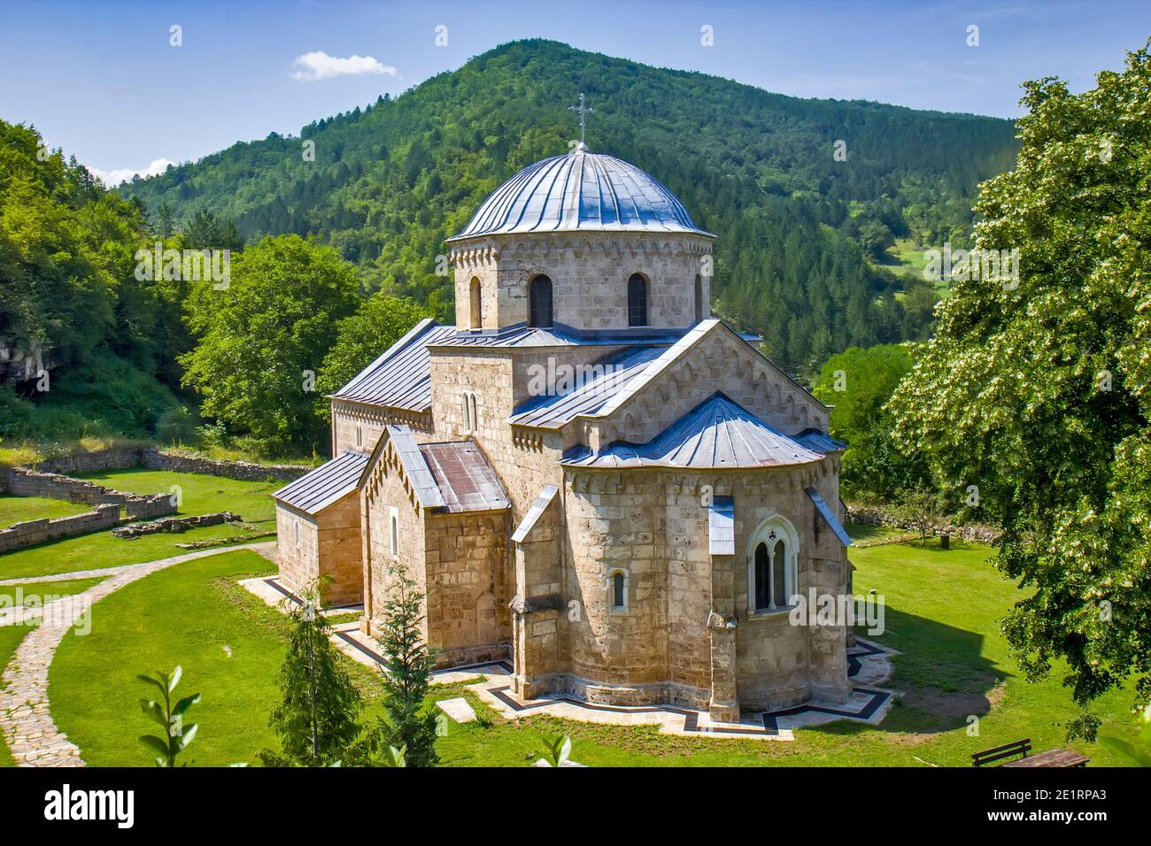 Old medieval monastery Gradac in Serbia Stock Photo - Alamy