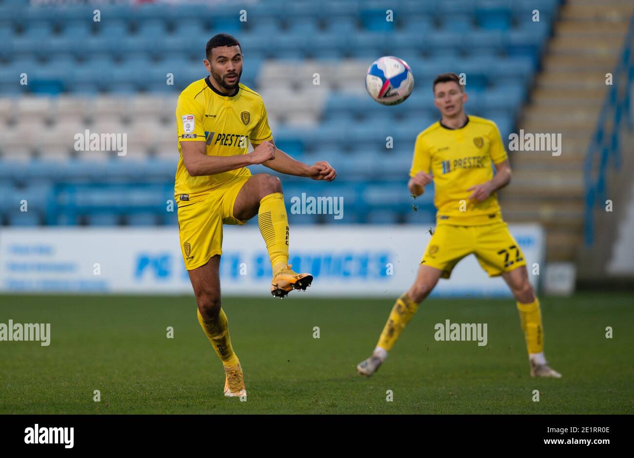 Gillingham, UK. 09th Jan, 2021. Colin Daniel of Burton Albion during ...