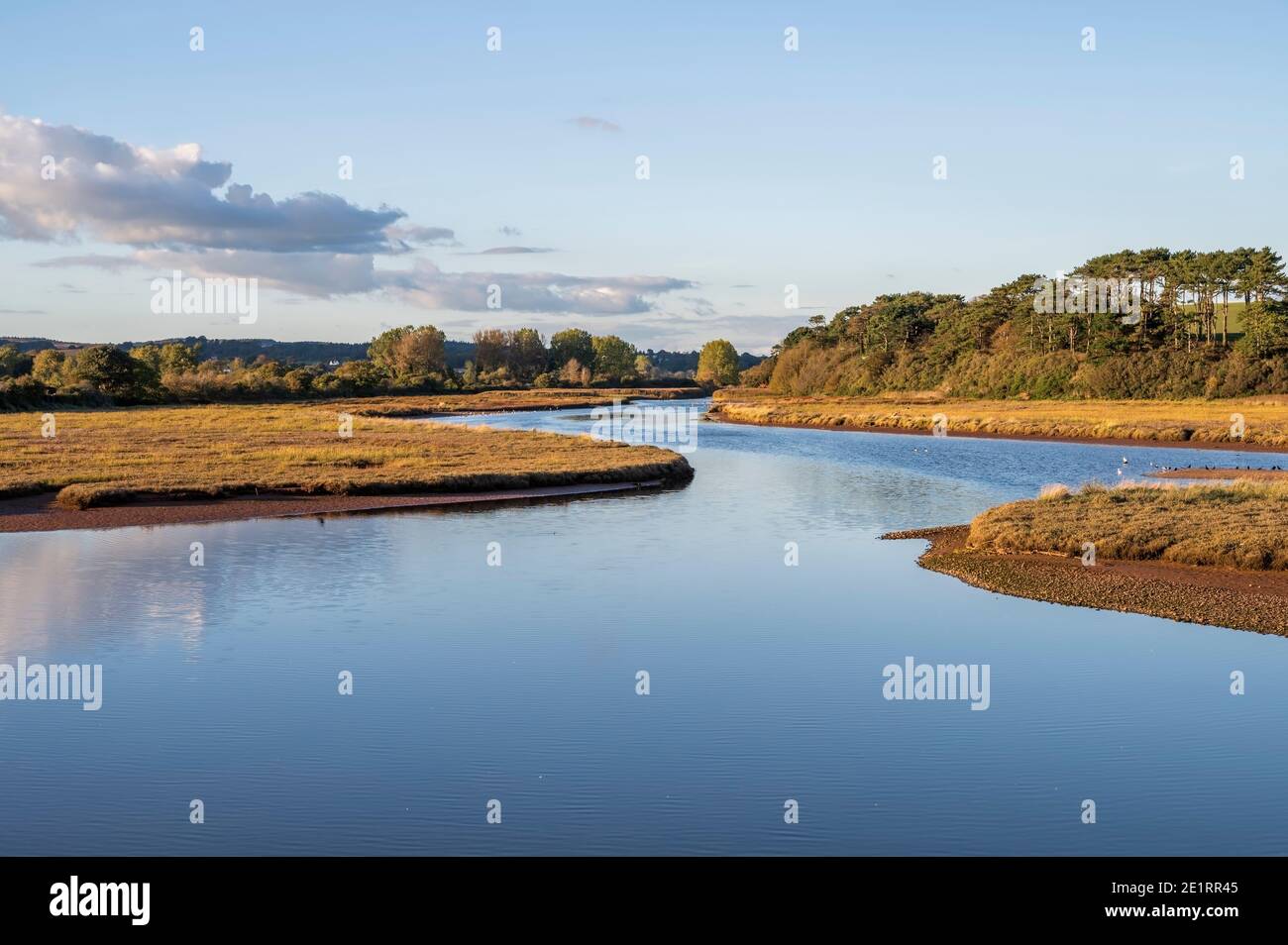 River Otter in Budleigh Salterton in Devon in England Stock Photo - Alamy