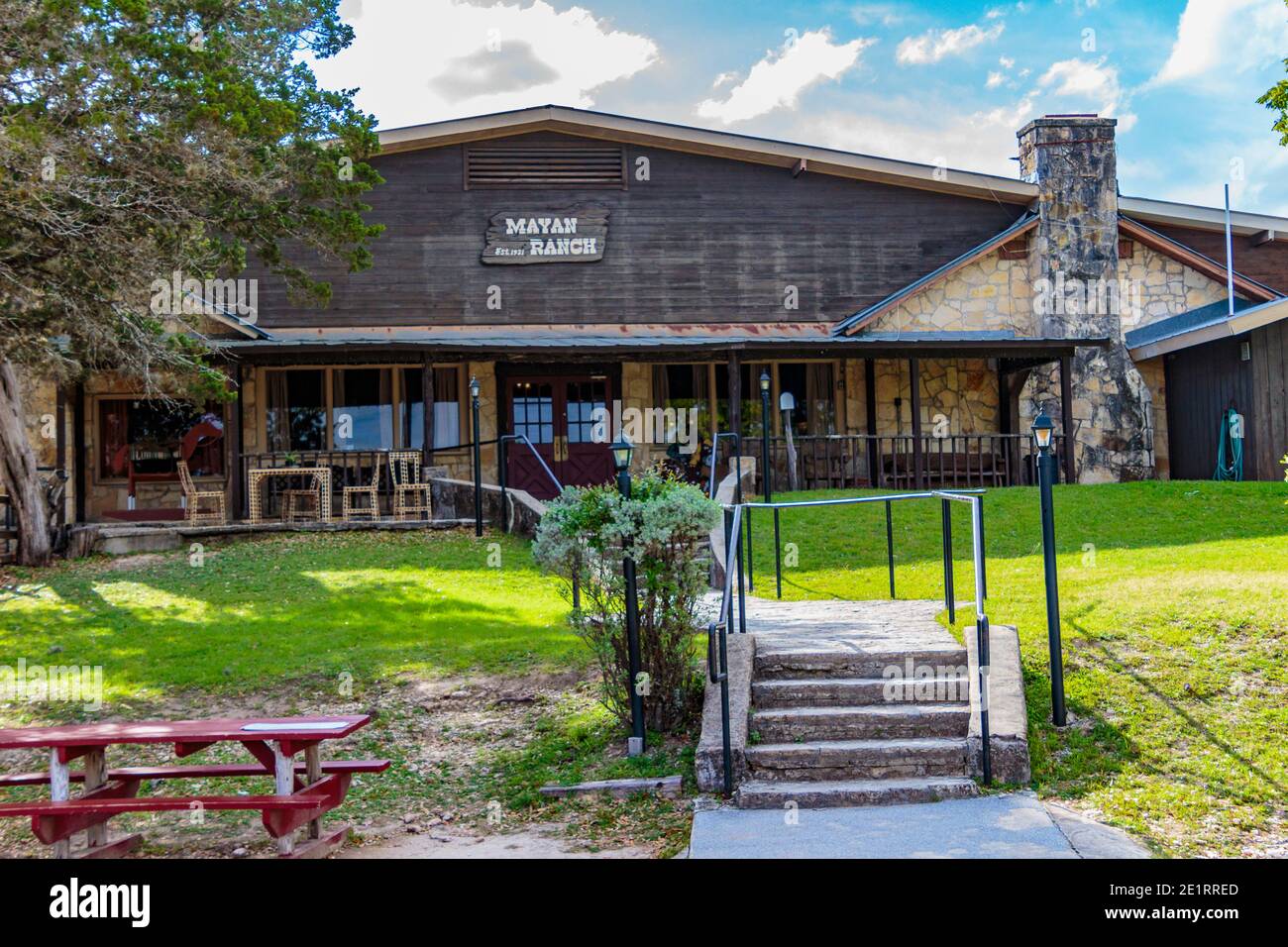 Mayan Dude Ranch - Bandera, Texas Stock Photo - Alamy