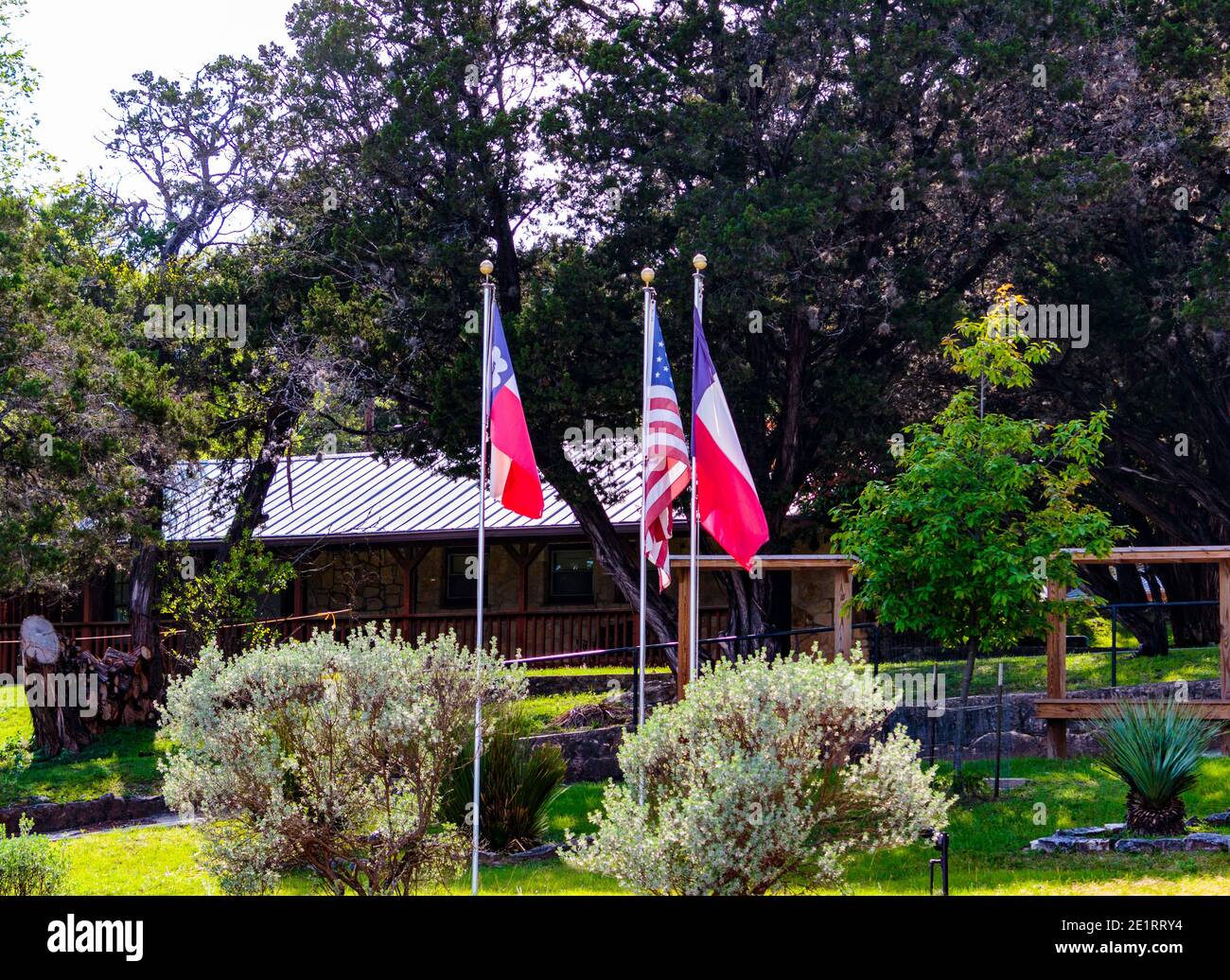 Mayan Dude Ranch - Bandera, Texas Stock Photo - Alamy