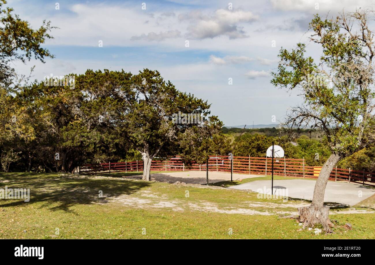 Mayan Dude Ranch - Bandera, Texas Stock Photo - Alamy