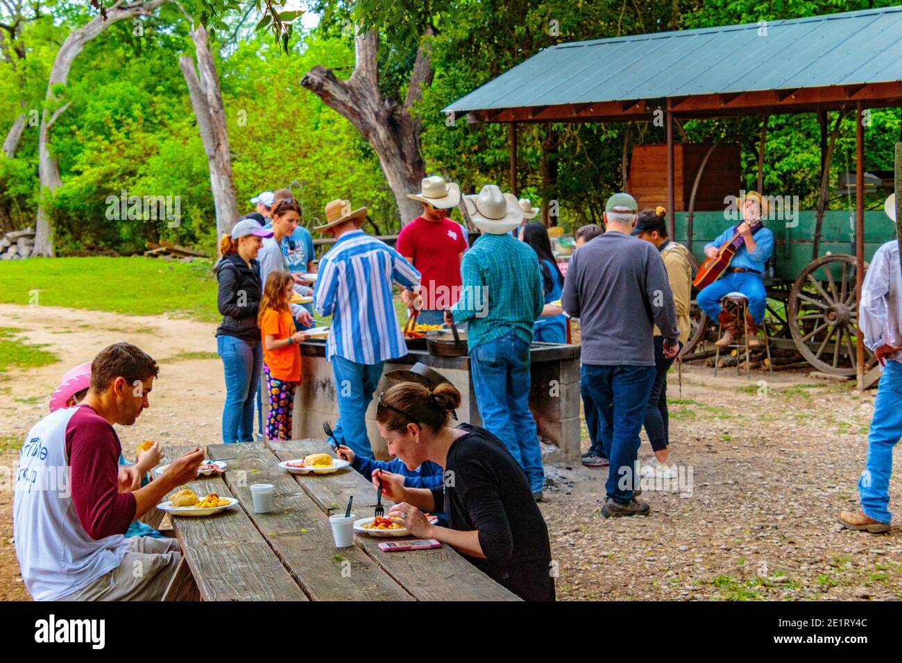 Mayan Dude Ranch - Bandera, Texas Stock Photo - Alamy