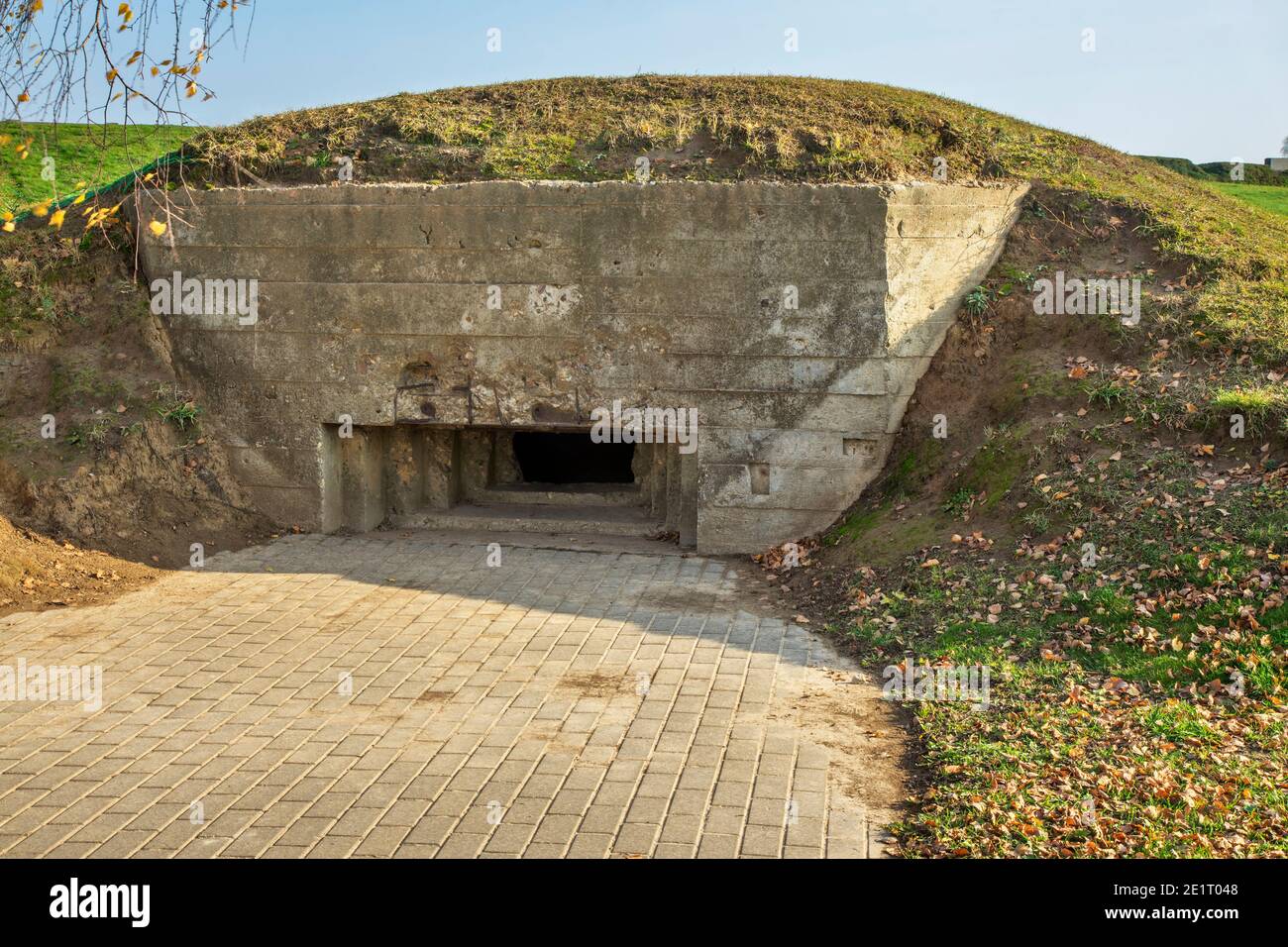 Pillbox at Borodino field near Borodino village. Russia Stock Photo - Alamy