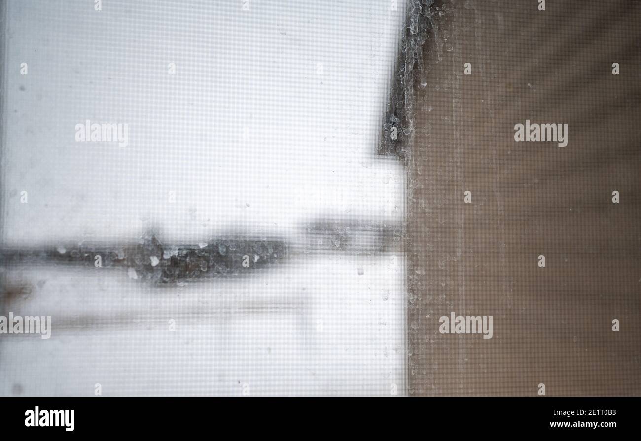 Dirt and grime buildup on a kitchen window Stock Photo - Alamy