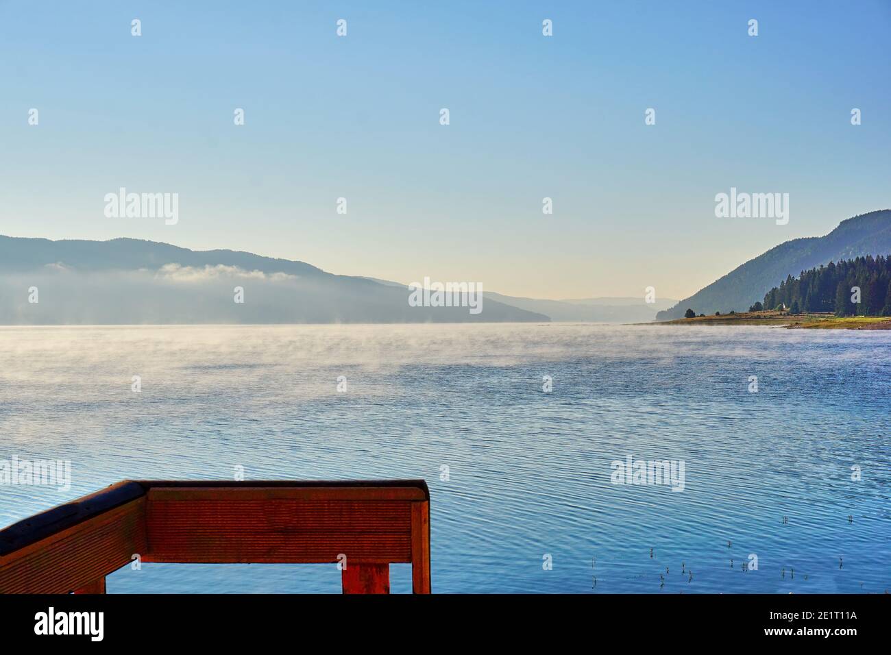 Beautiful lake view in the morning Stock Photo - Alamy