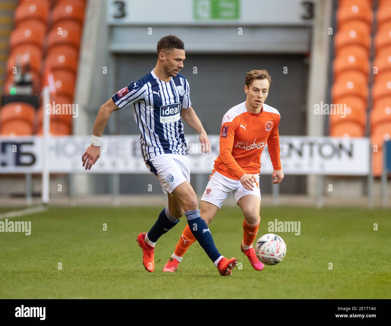 Bloomfield Road, Blackpool, Lancashire, UK. 9th Jan, 2021. English FA ...