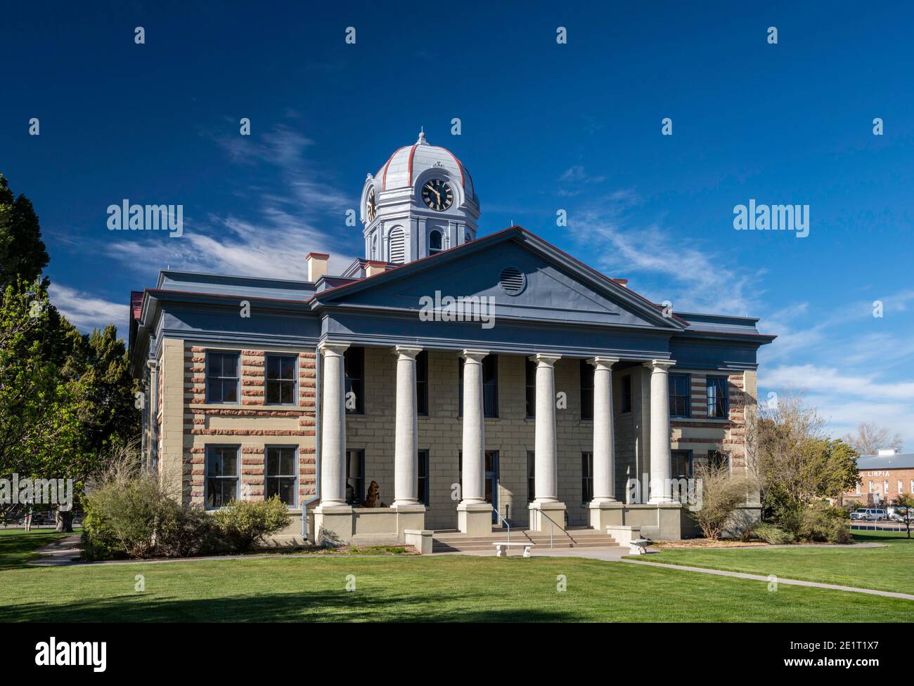 Jeff Davis County Courthouse, 1911, in Fort Davis, Texas, USA Stock ...