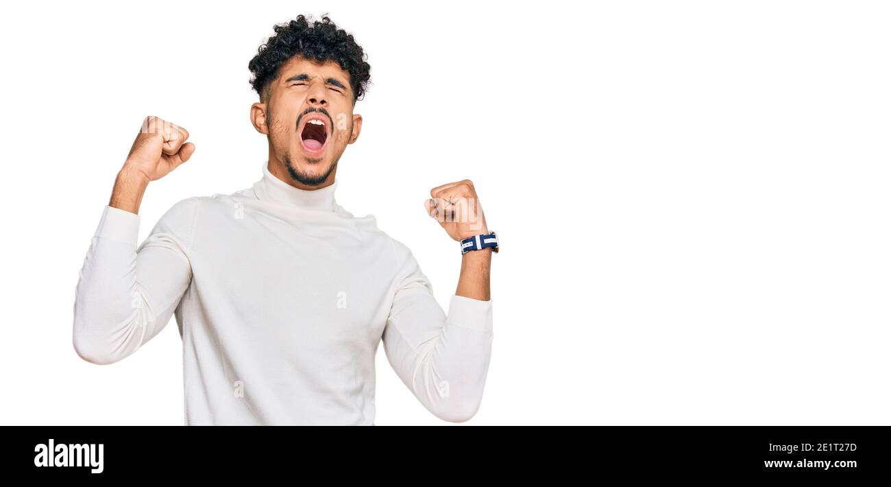 Angry arabic man standing Cut Out Stock Images & Pictures - Alamy