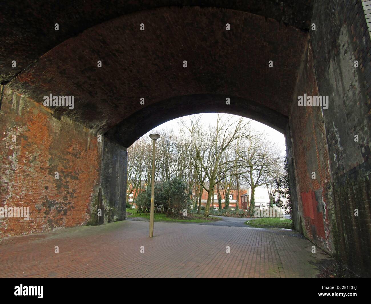 Arch Under the Railway Bridge Watery Lane Stock Photo - Alamy