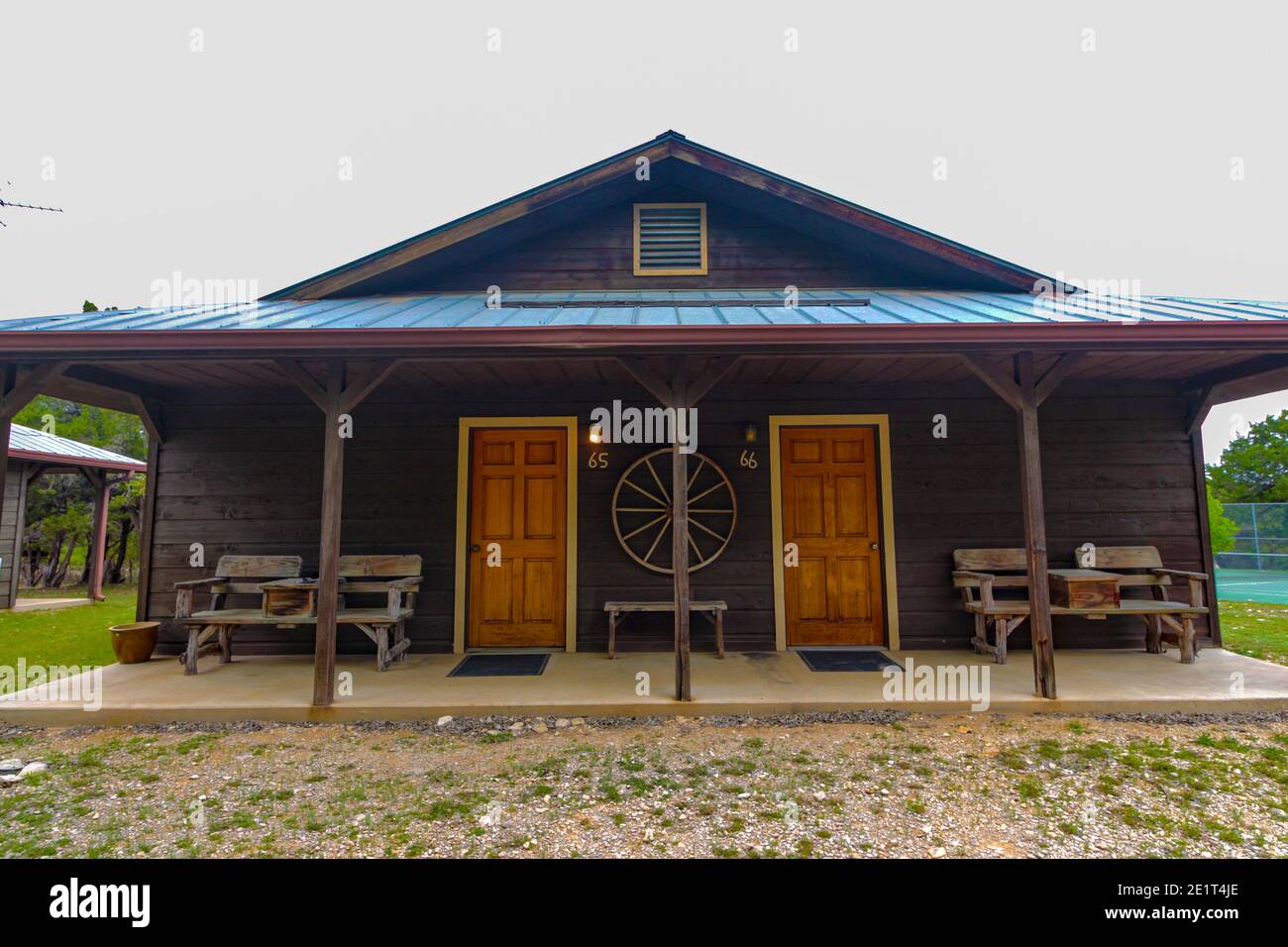 Mayan Dude Ranch - Bandera, Texas Stock Photo - Alamy
