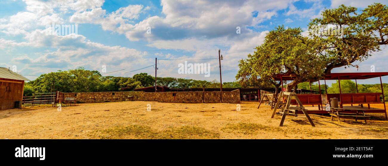Mayan Dude Ranch - Bandera, Texas Stock Photo - Alamy