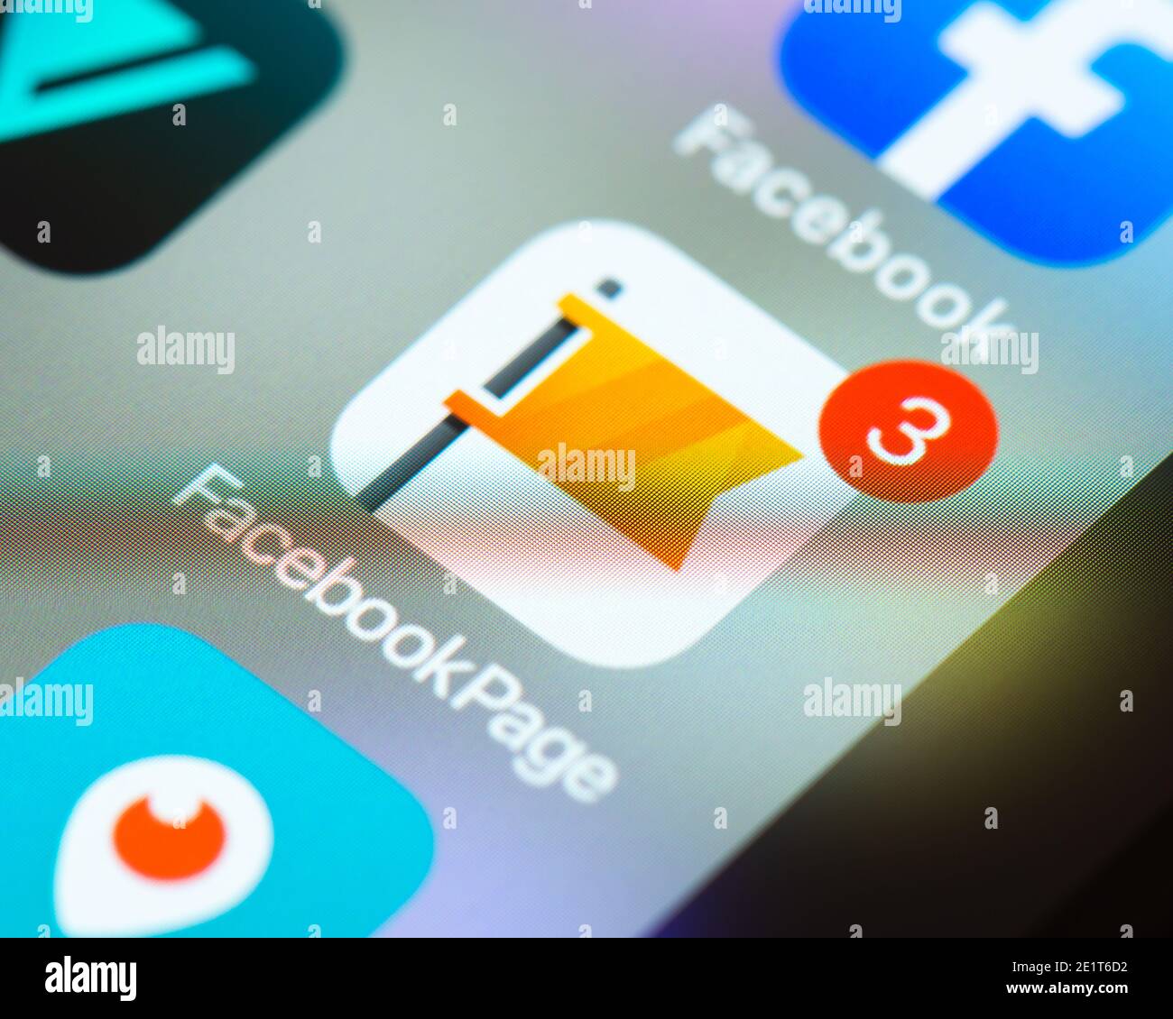 Facebook icon hi-res stock photography and images - Alamy