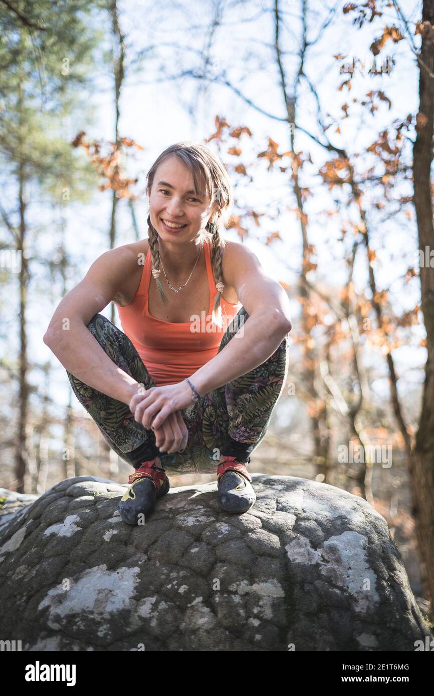 Female extreme athlete hi-res stock photography and images - Alamy