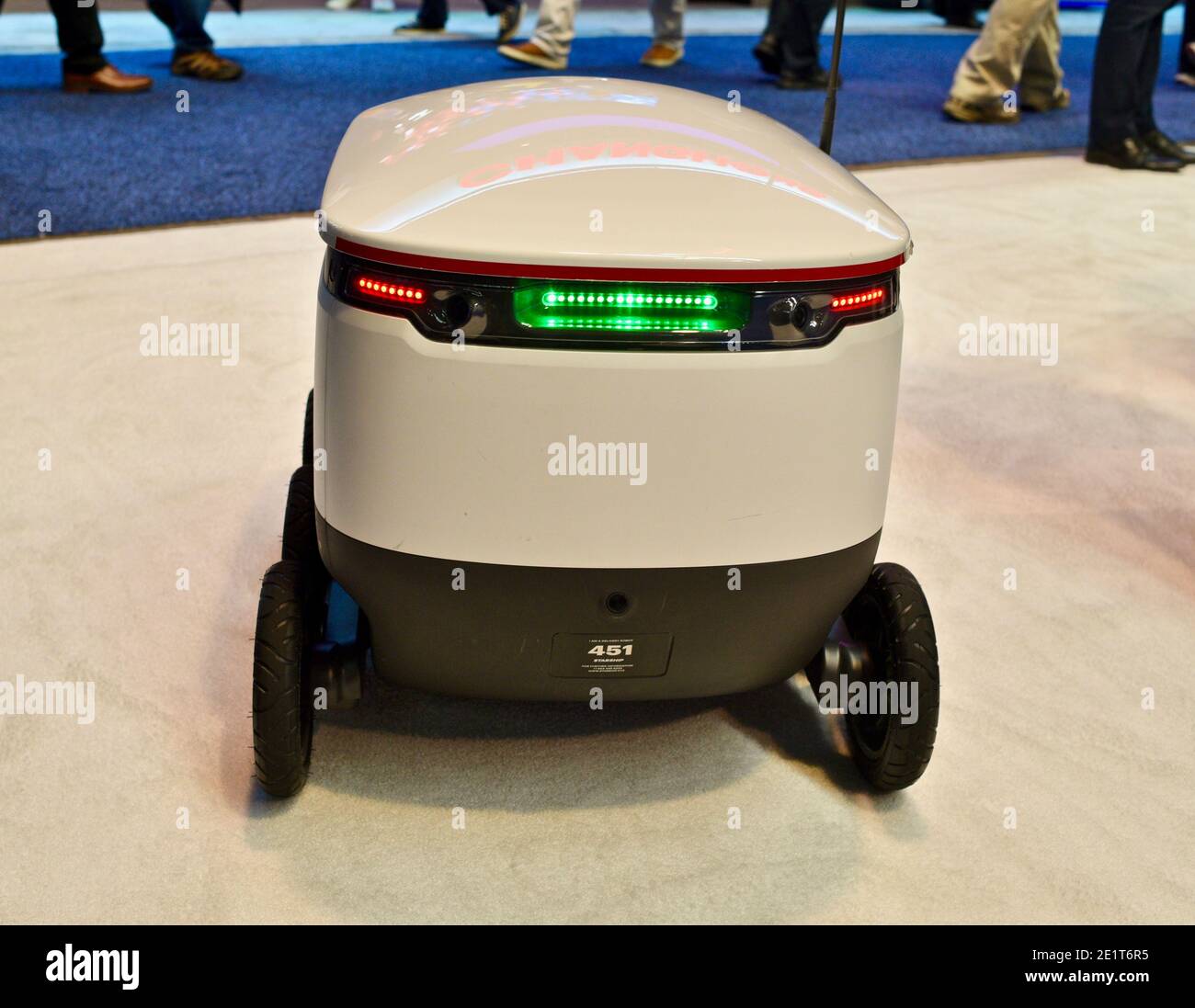 Starship delivery robot, on display at the CES, Consumer Electronics ...