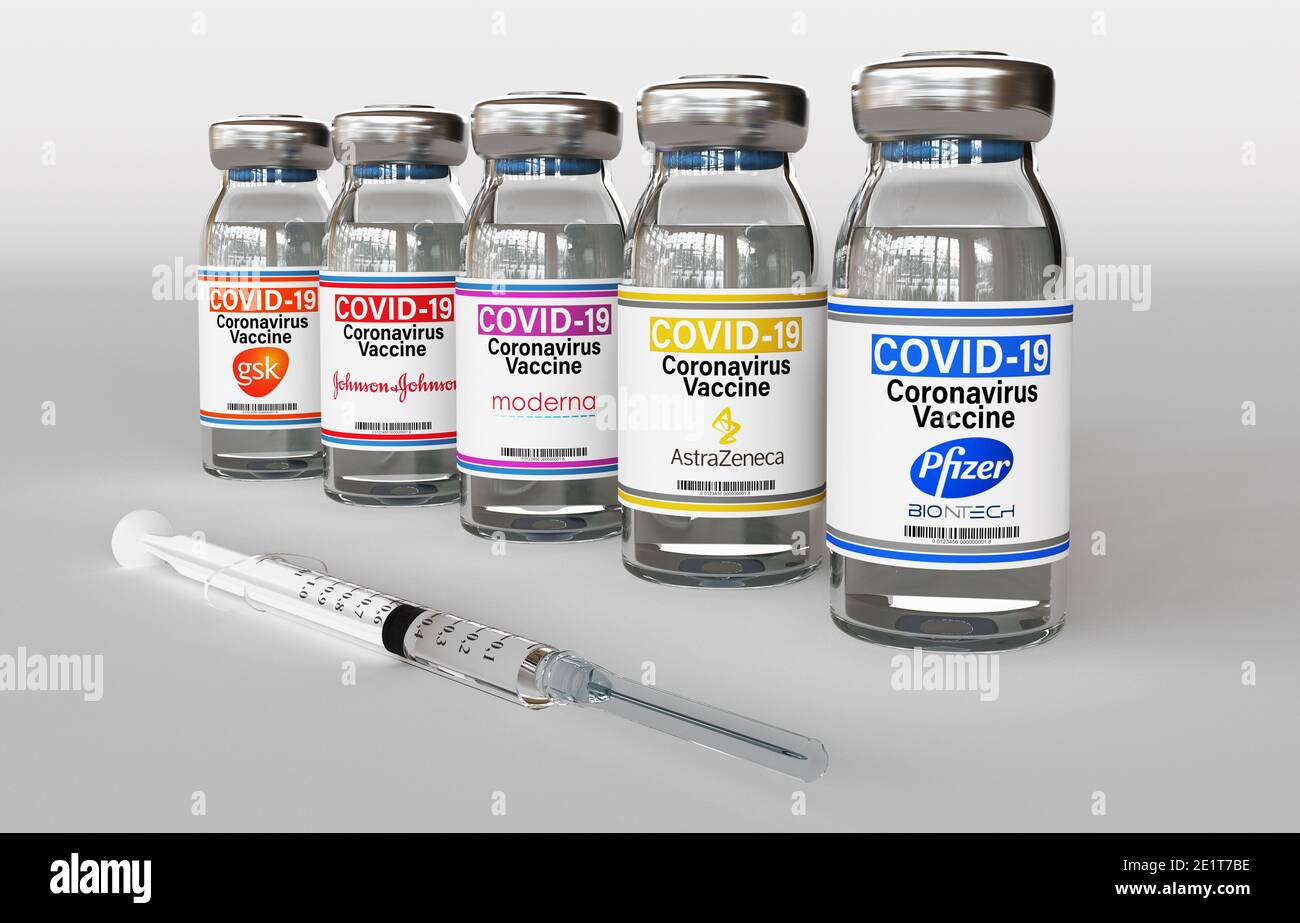 Moderna vaccine syringe hi-res stock photography and images - Alamy