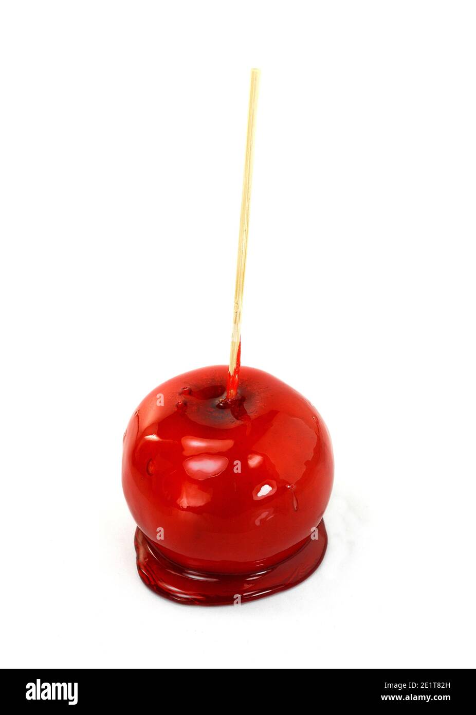 Toffee apple isolated on white background Stock Photo - Alamy
