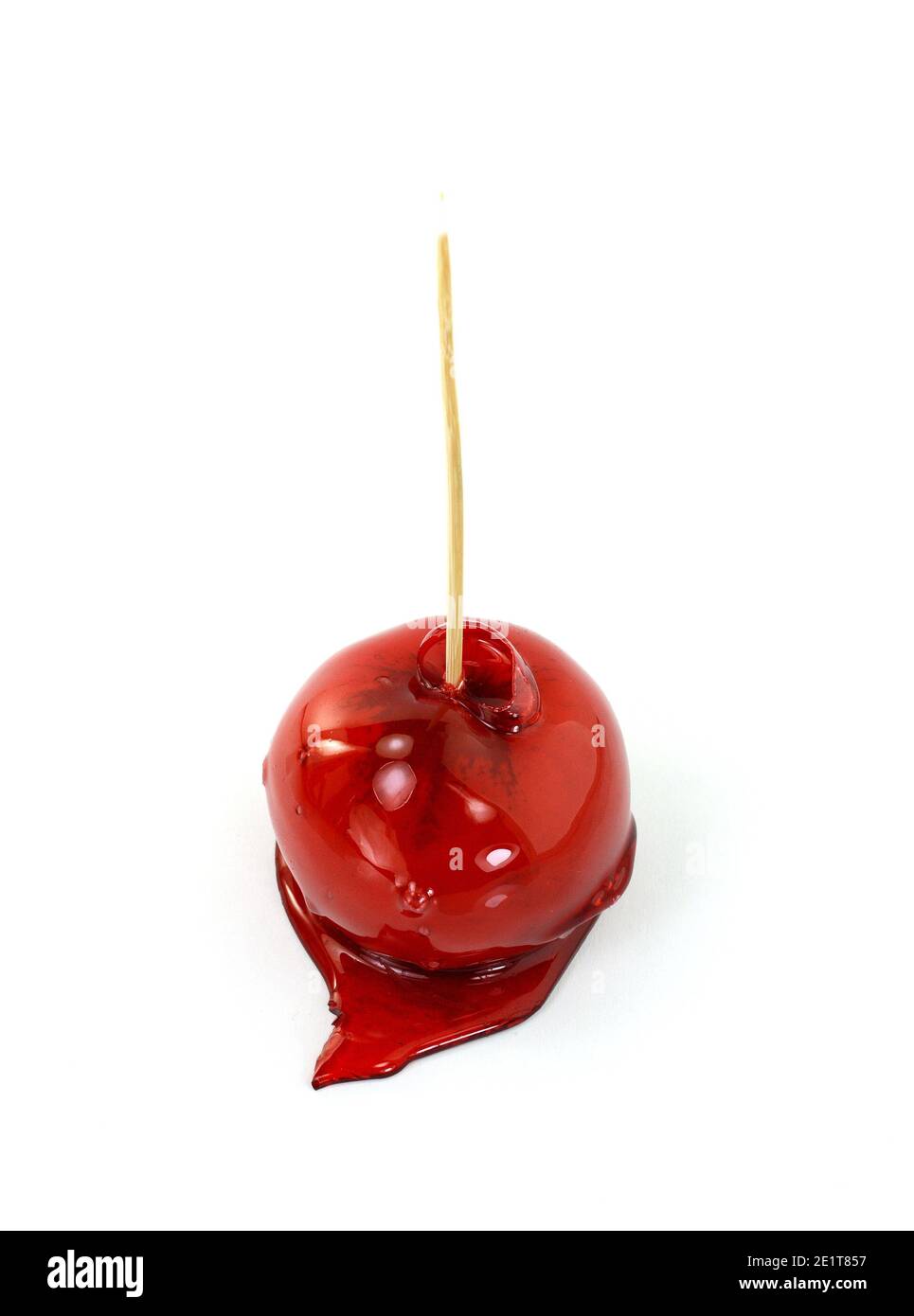 Toffee apple isolated on white background Stock Photo - Alamy
