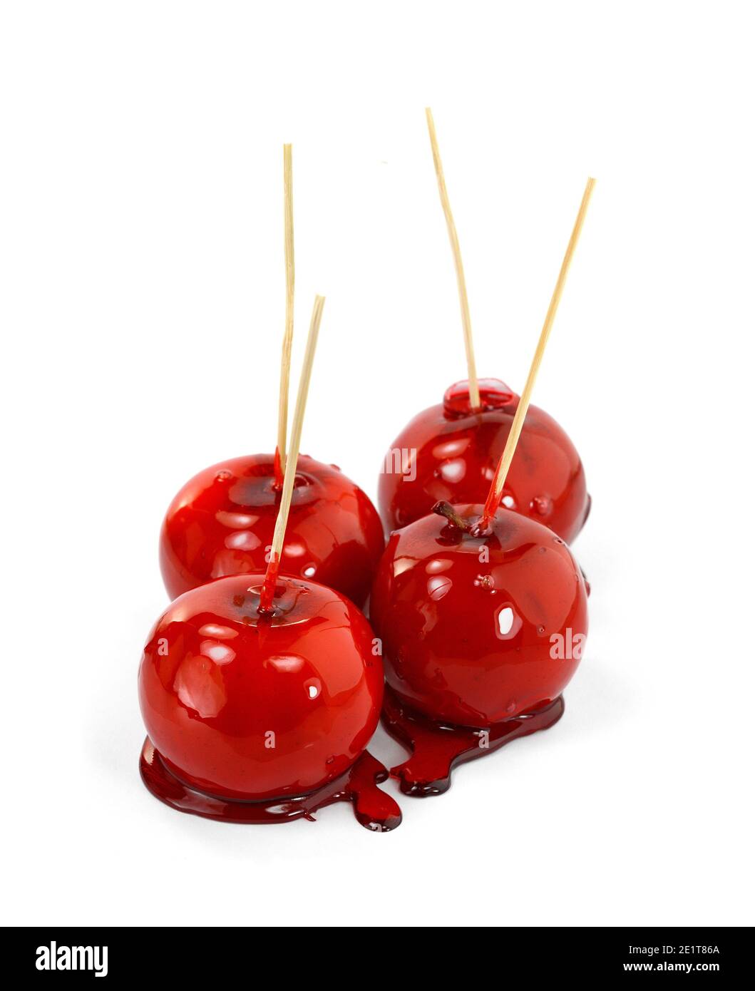Toffee apple isolated on Cut Out Stock Images & Pictures - Alamy