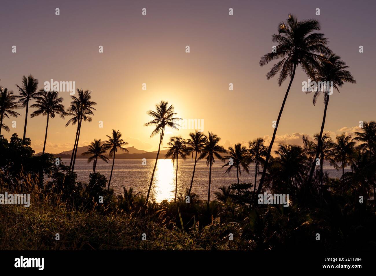 Beautiful sunset in fiji hi-res stock photography and images - Alamy