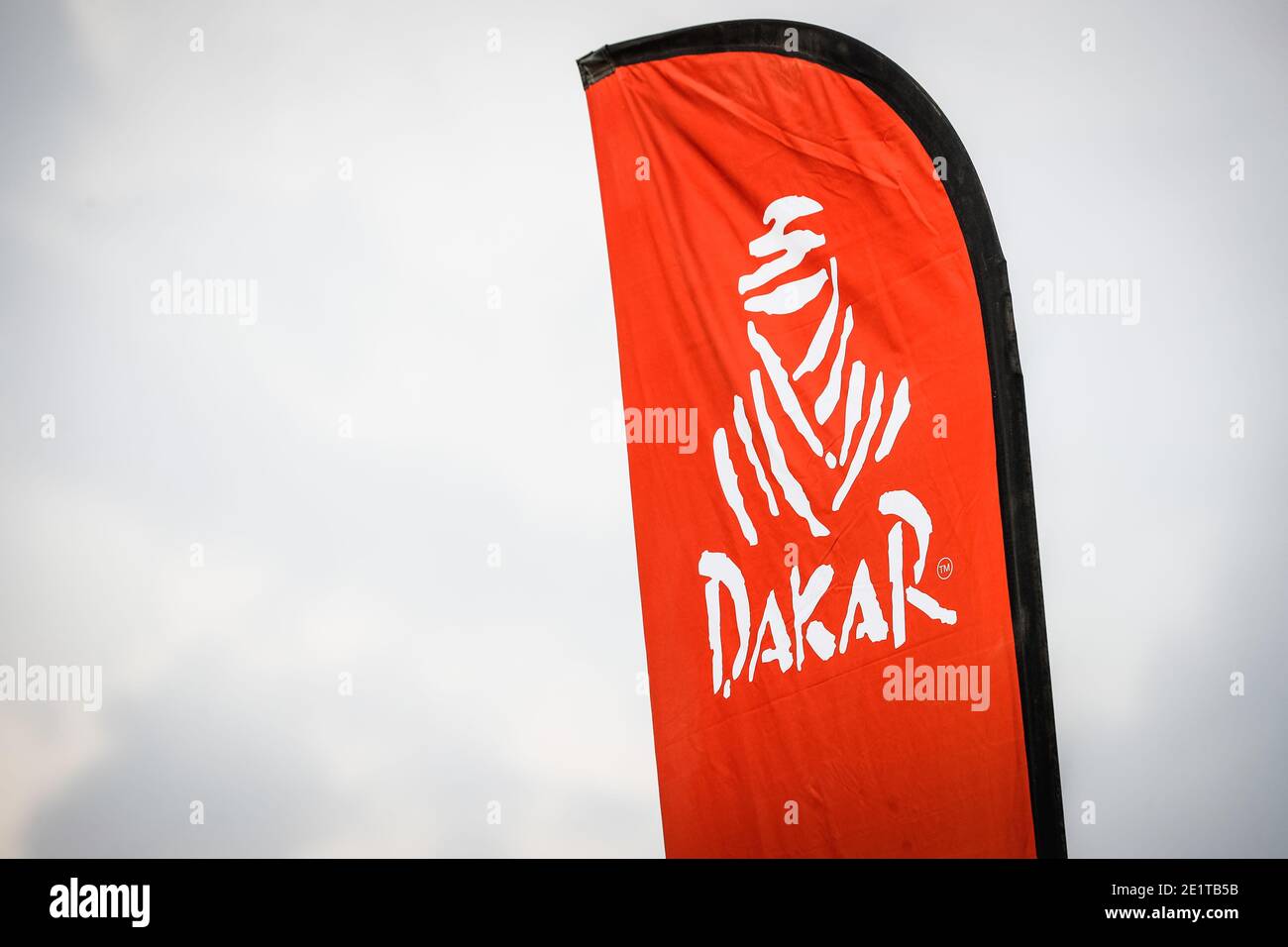 Dakar logo during the Rest Day of the Dakar 2021 in Ha'il, in Saudi ...