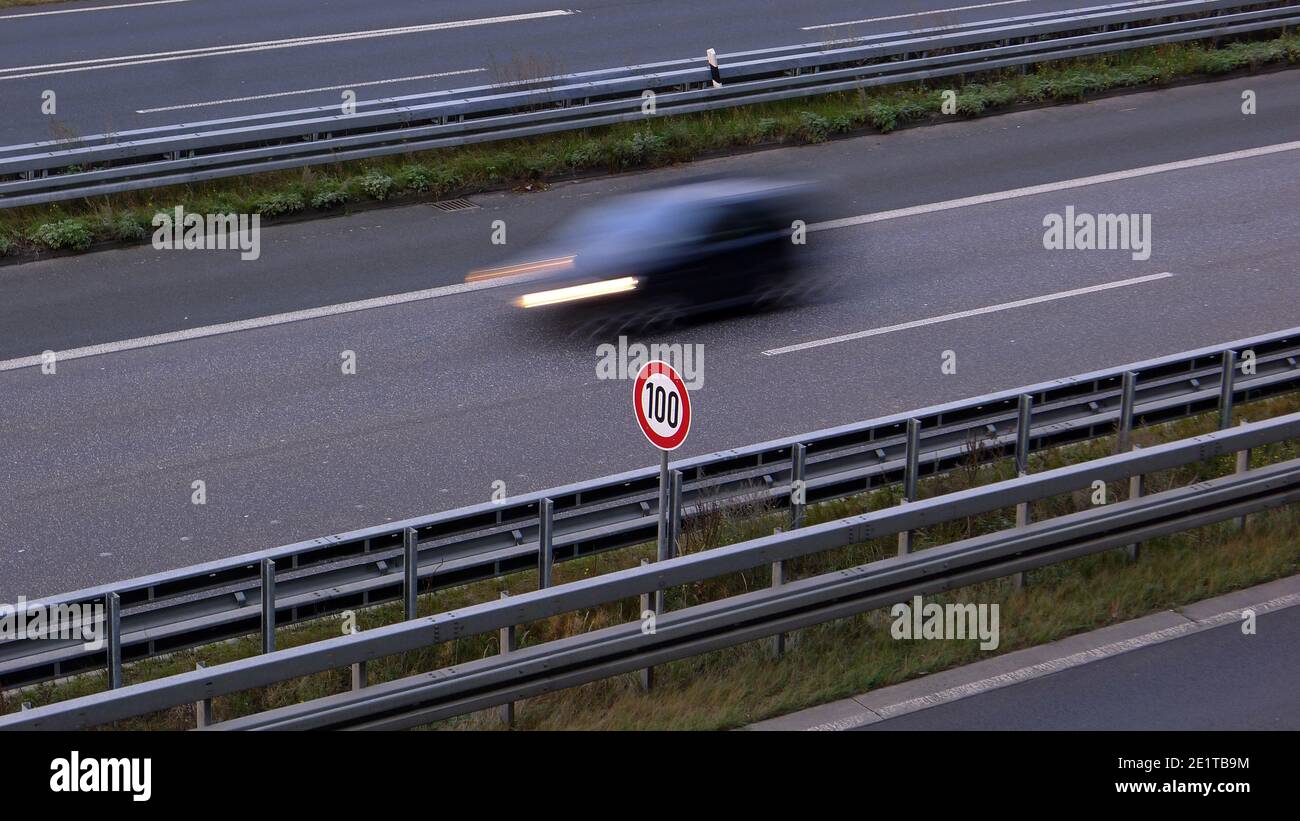 Highway traffic - motion blurred cars on a highway Stock Photo - Alamy