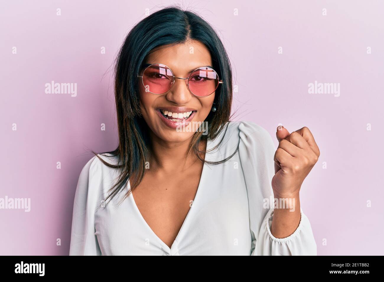 Young latin transsexual transgender woman wearing heart shaped ...