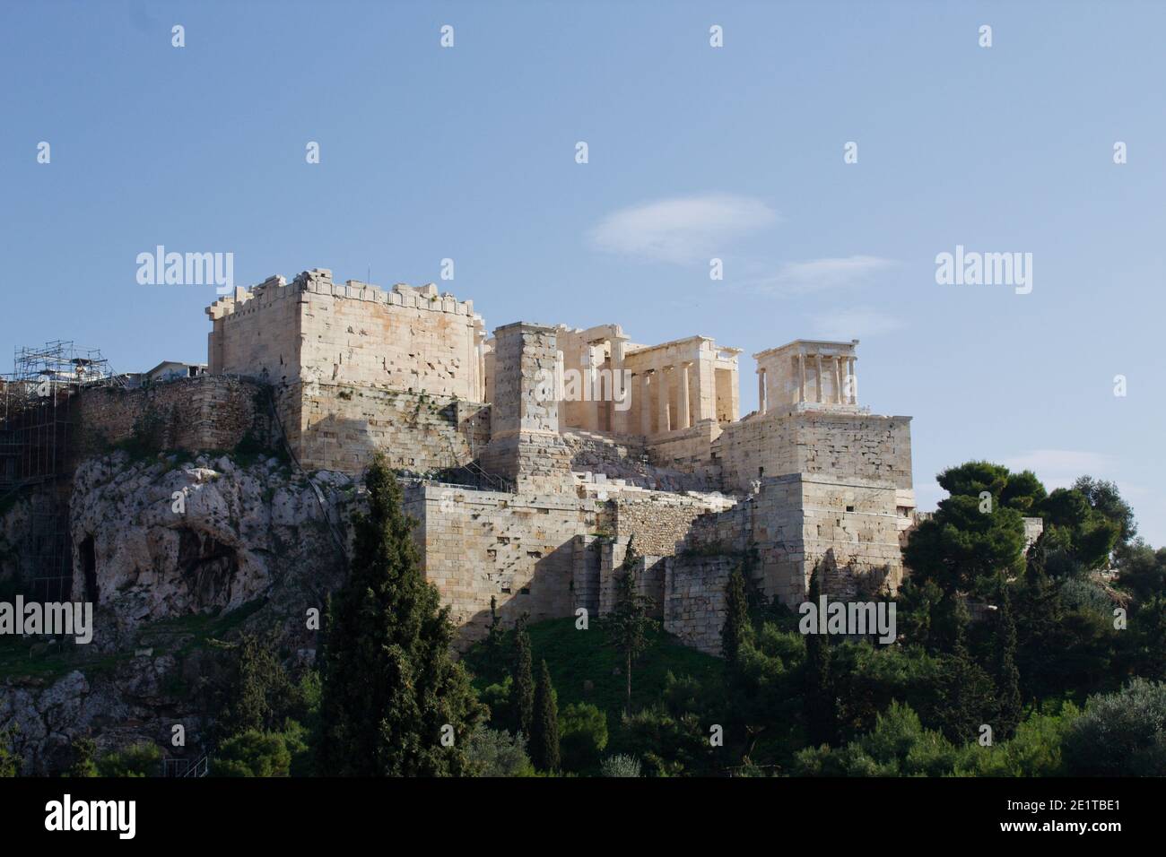 Athens, Greece - January 9 2021: View to the Acropolis of Athens ...