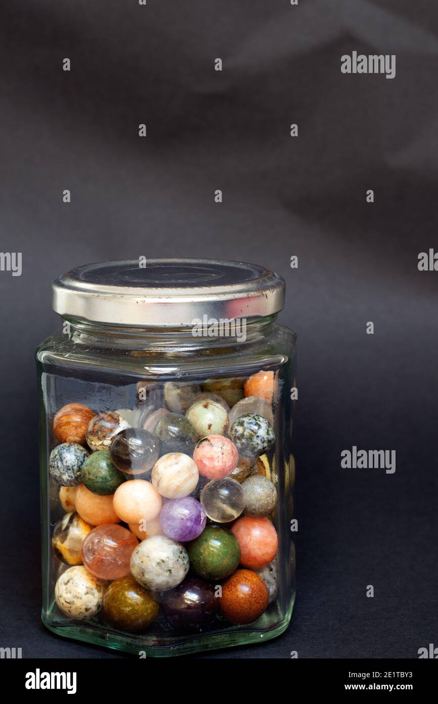 Jar of marbles hi-res stock photography and images - Alamy