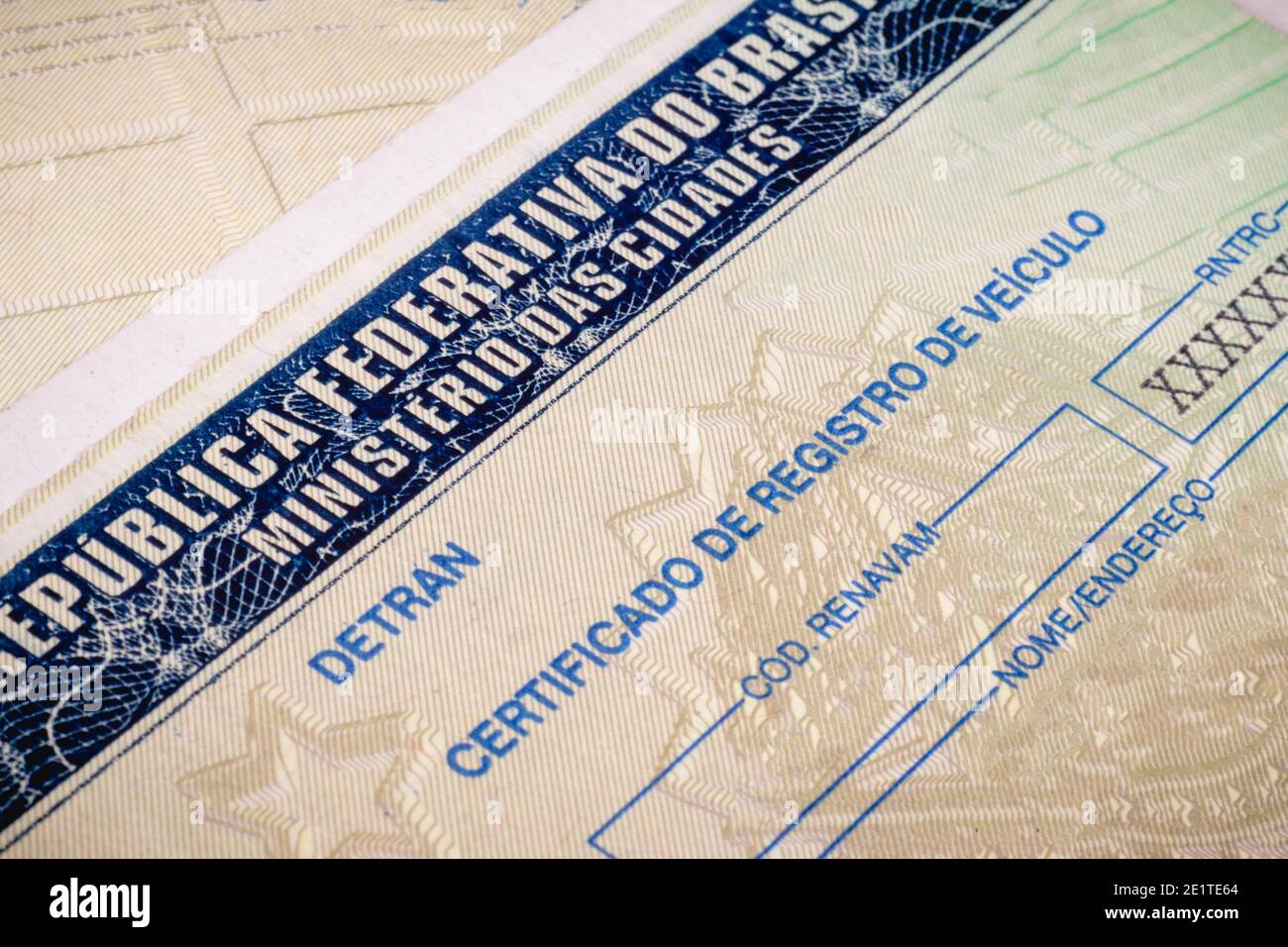 Vehicle registration certificate hi-res stock photography and images ...