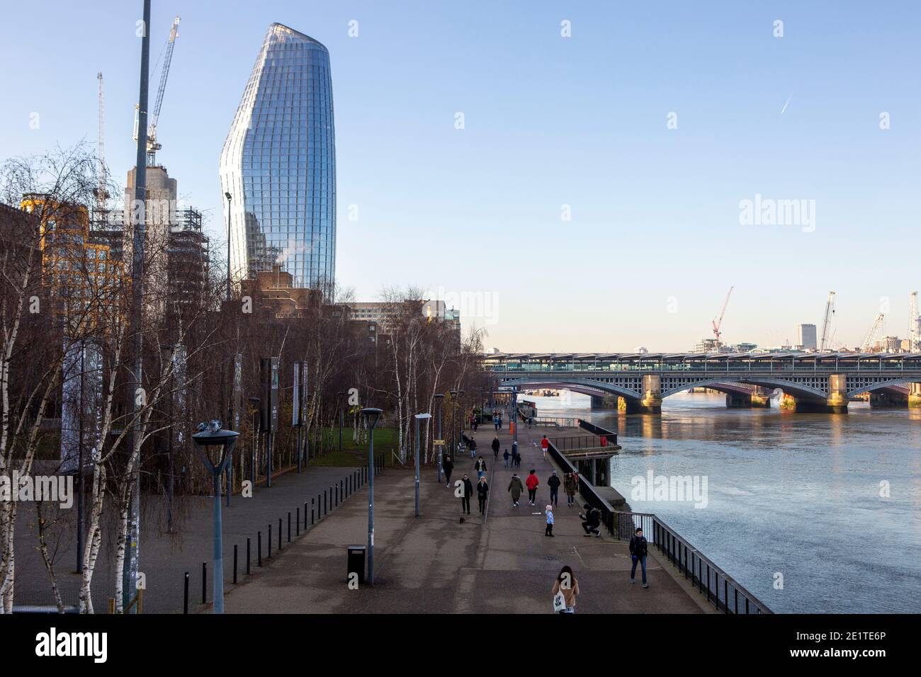 A view of bank end from the millennium bridge Stock Photo - Alamy