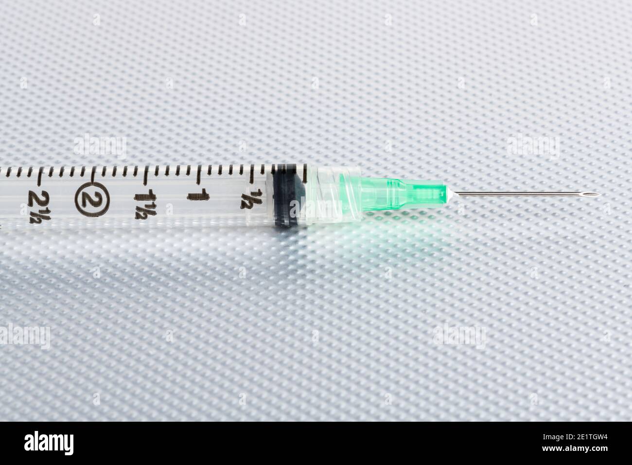 A close-up shot with selective focus of a hygienic single-use plastic ...