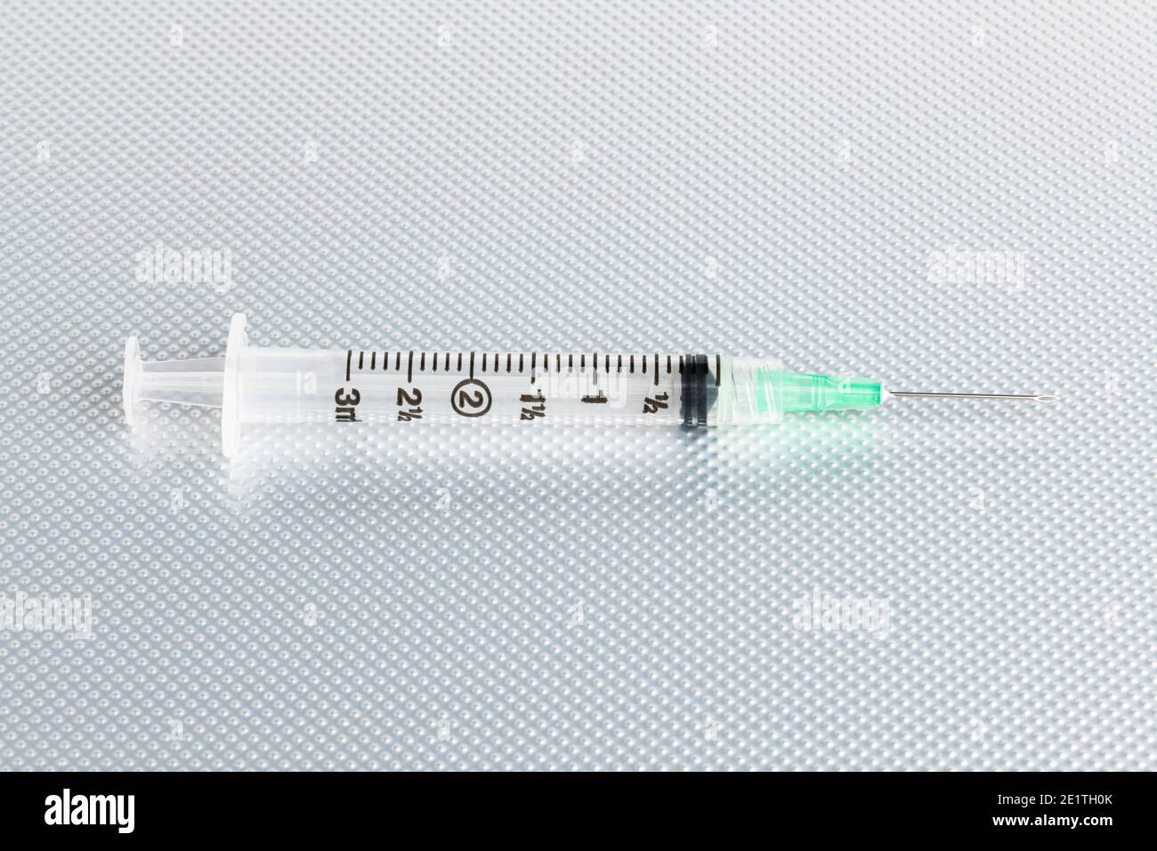 A close-up shot with selective focus of a hygienic single-use plastic ...