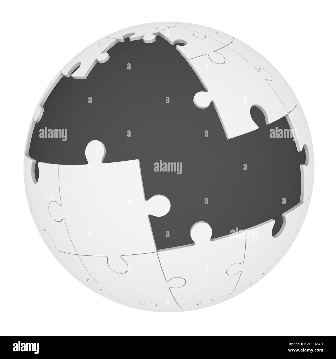 3d sphere puzzle hi-res stock photography and images - Alamy