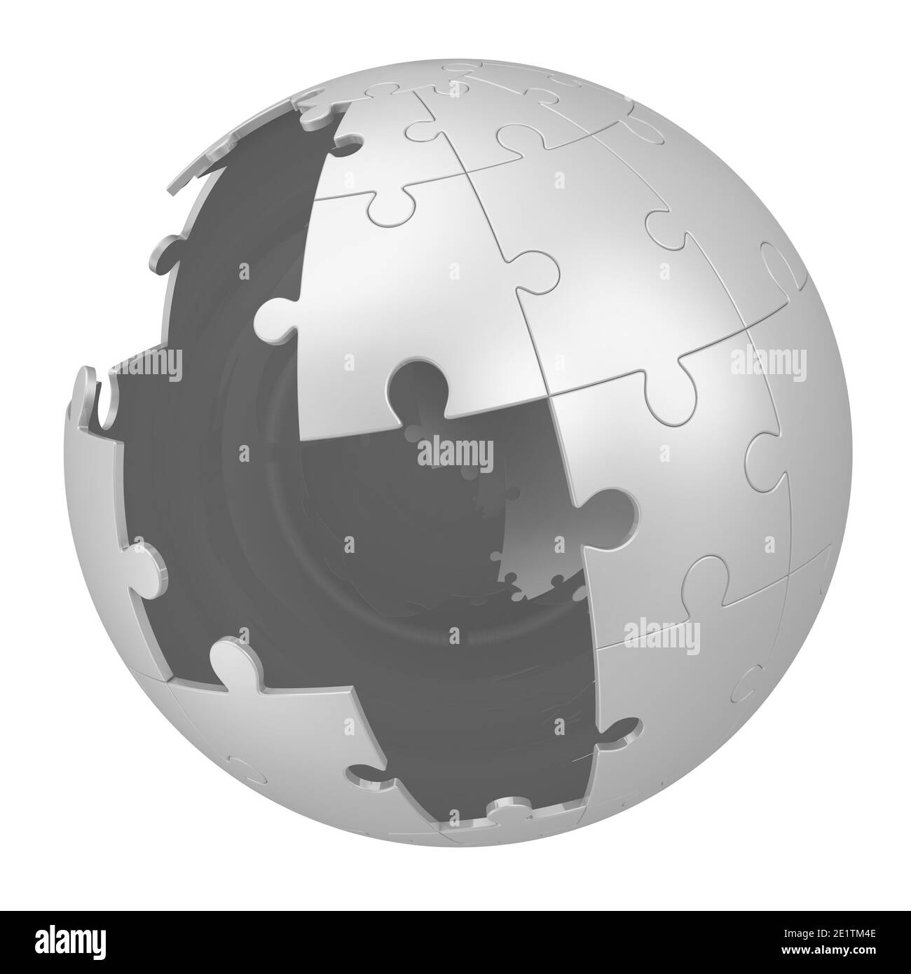 3d sphere puzzle hi-res stock photography and images - Alamy
