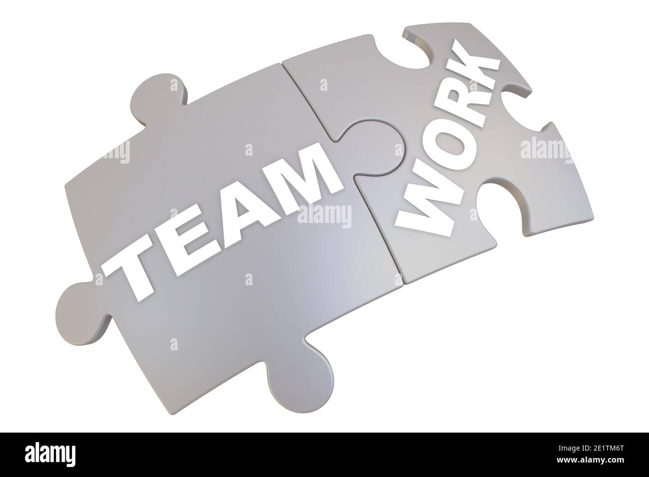 Jigsaw puzzle pieces labeled TeamWork. Two jigsaw puzzle pieces ...