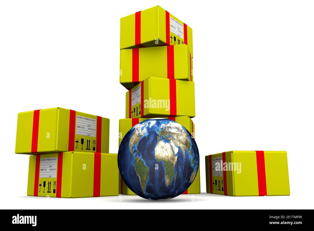 Cargo Freight Parcel Parcels High Resolution Stock Photography and ...