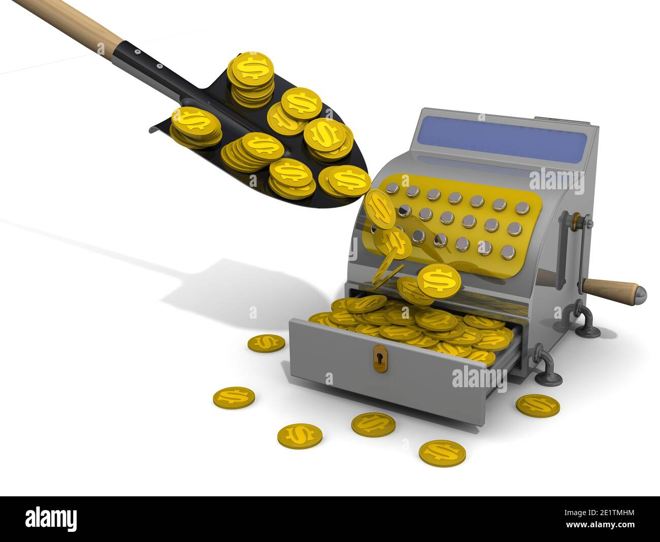 Open cash register hi-res stock photography and images - Alamy