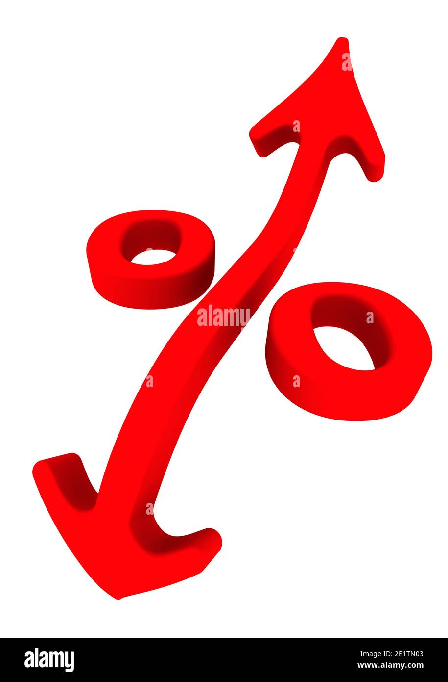 Interest rate changes. Symbol of interest rate changes isolated on ...