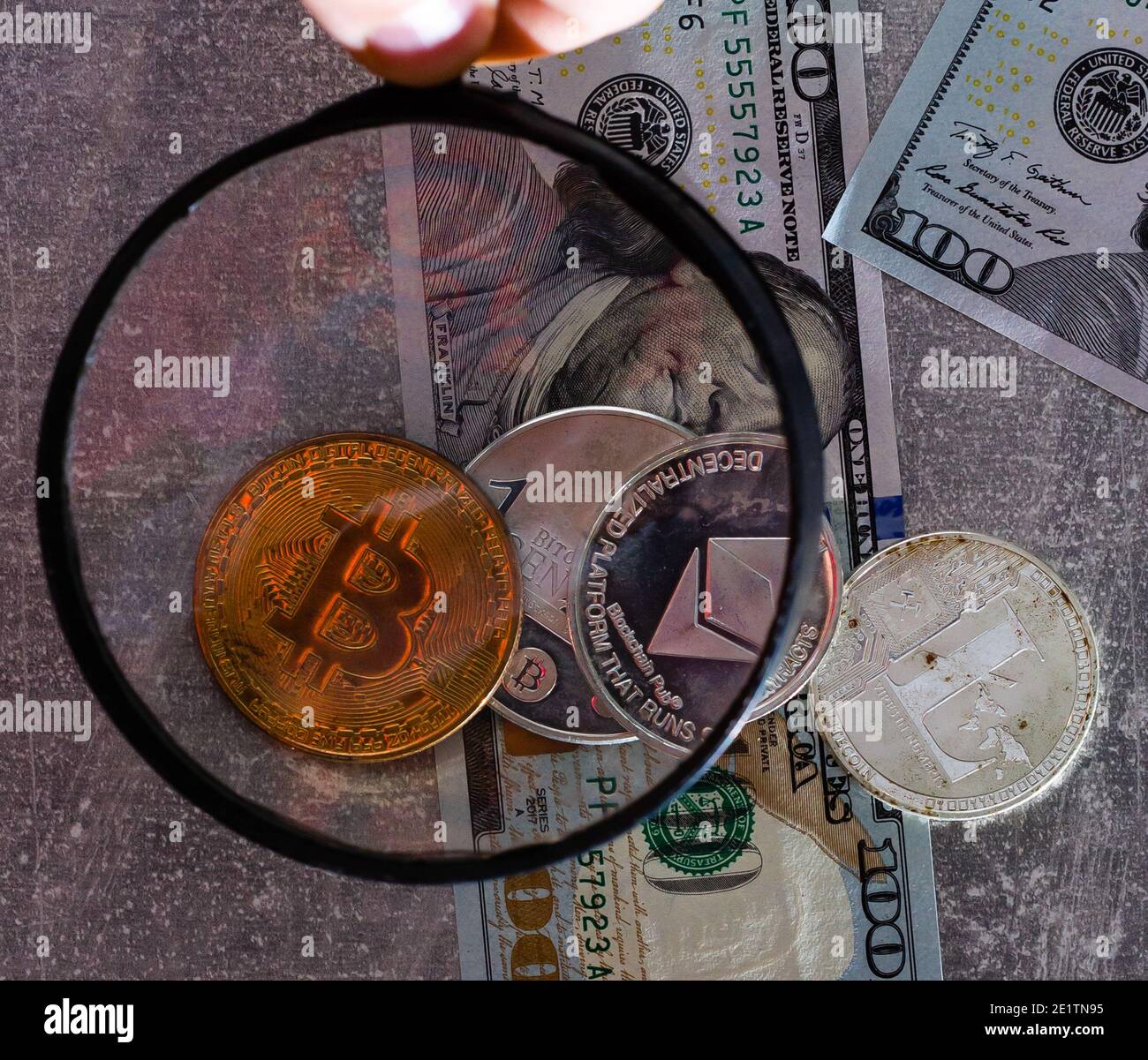 Bitcoin chart on virtual screen money concept.Gold bitcoins with graph ...