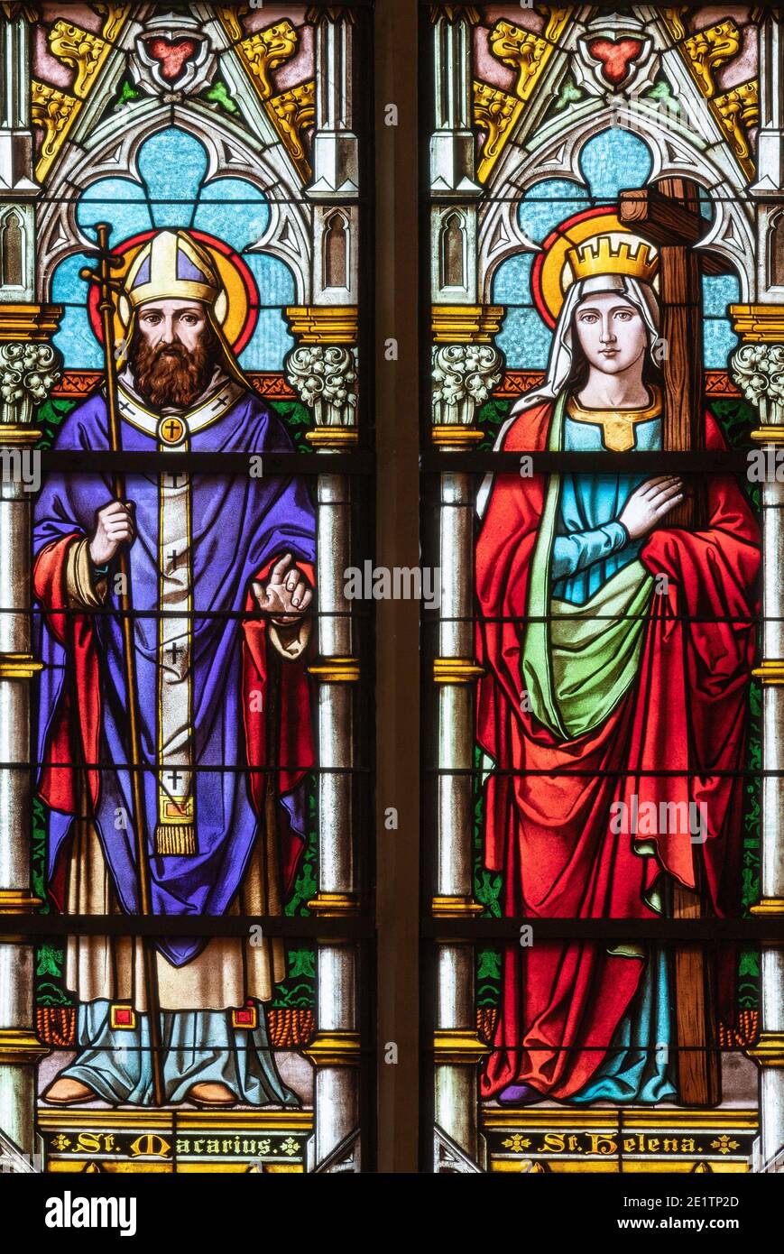 VIENNA, AUSTIRA - OCTOBER 22, 2020: The St. Macarius and St. Helena on ...