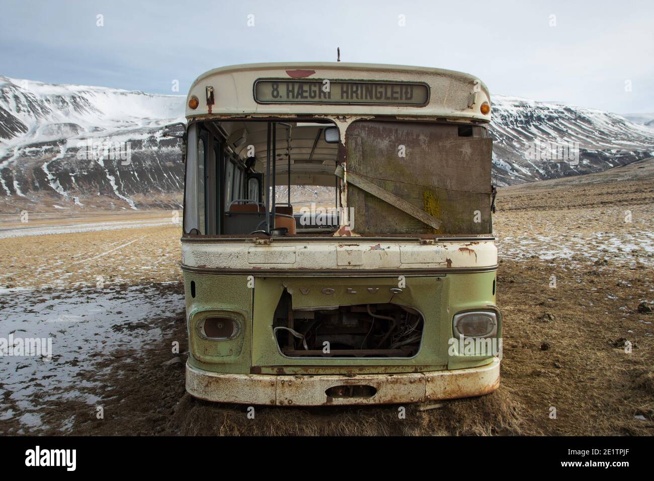 Panorama landscape of abandoned forgotten remote rural idyllic isolated ...