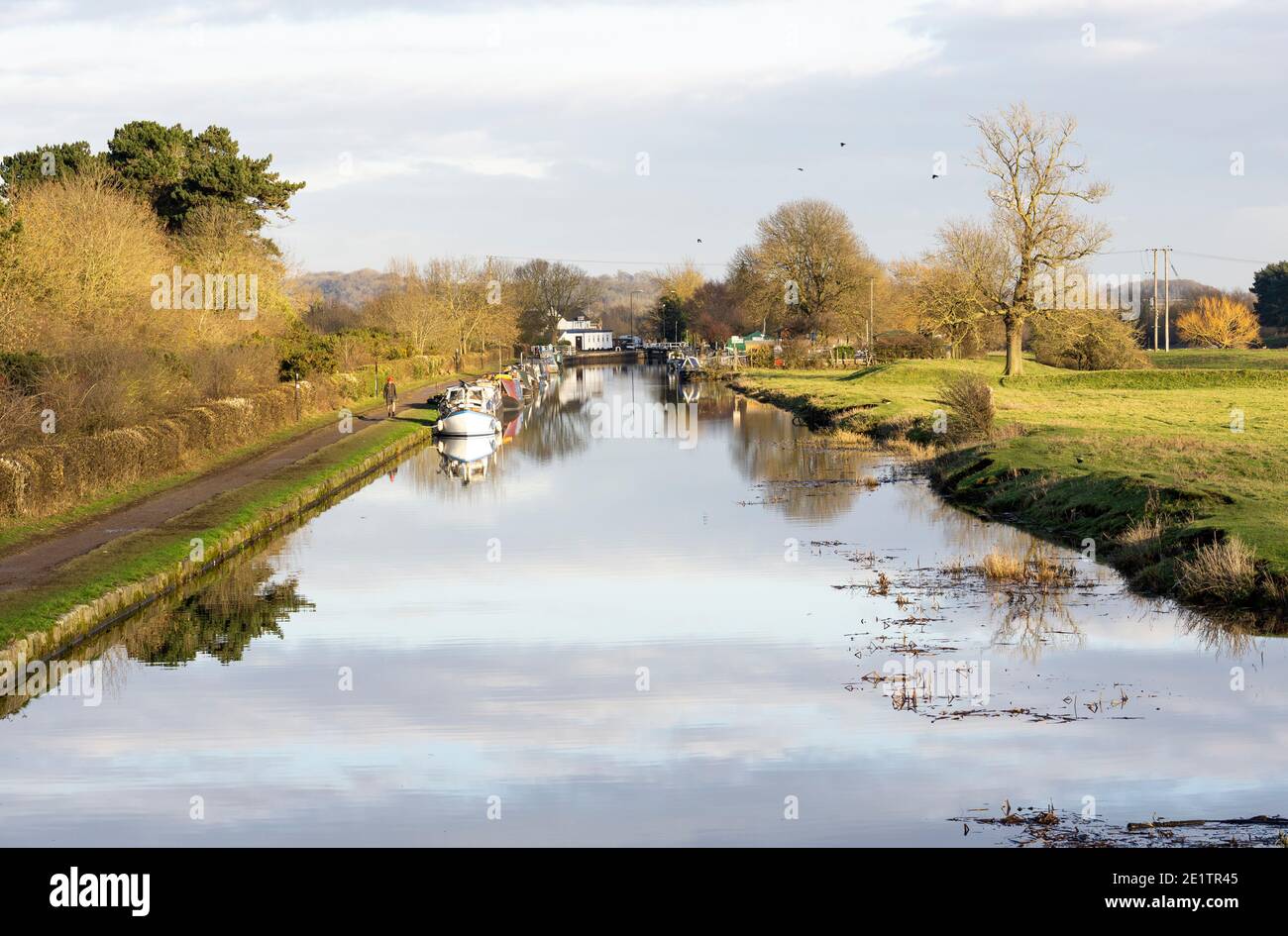 Wide view serene canal hi-res stock photography and images - Alamy