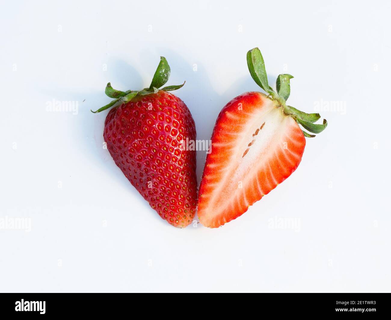 Strawberry isolated on white background Stock Photo - Alamy