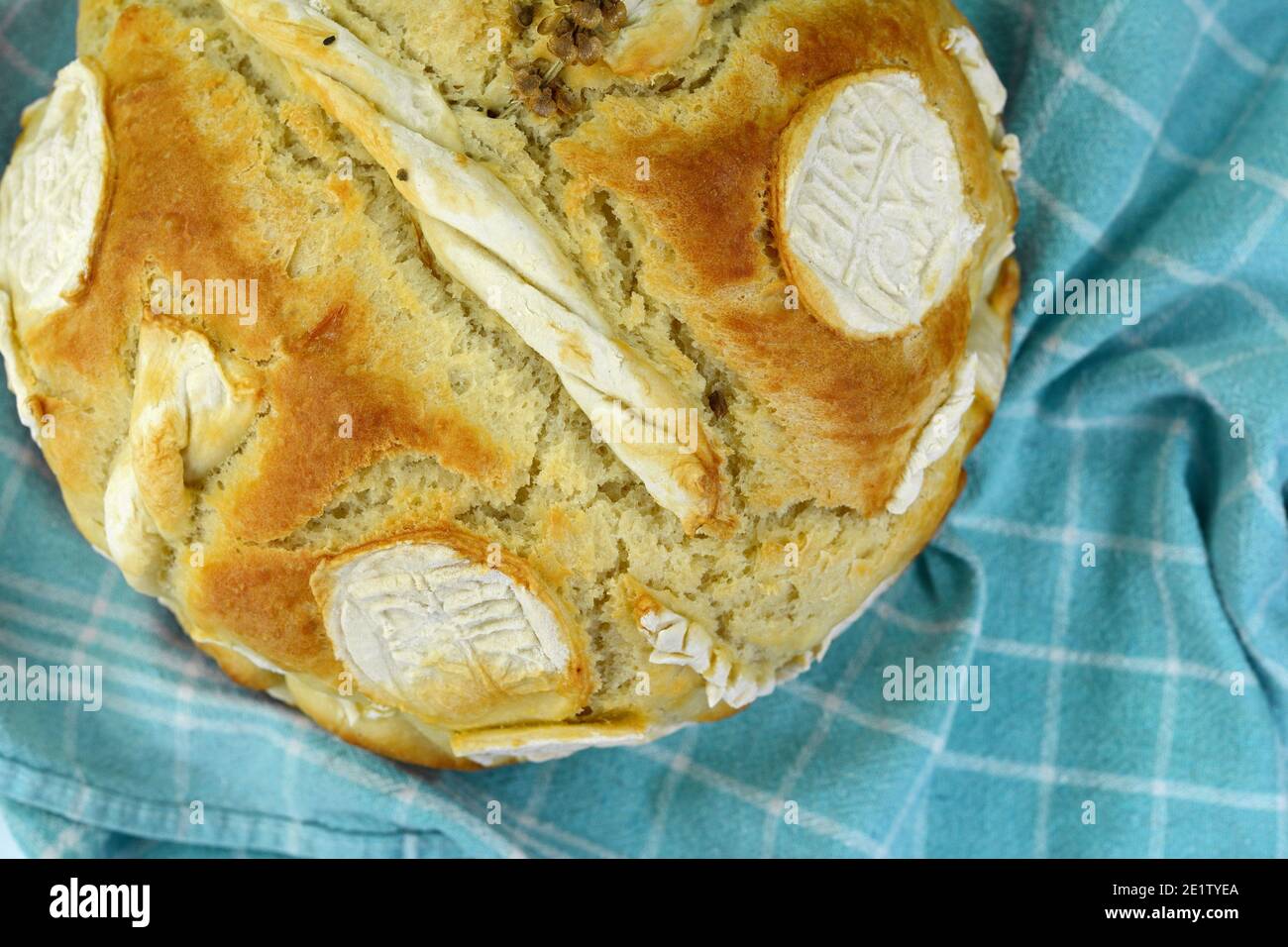Homemade decorated Serbian slava bread Stock Photo - Alamy