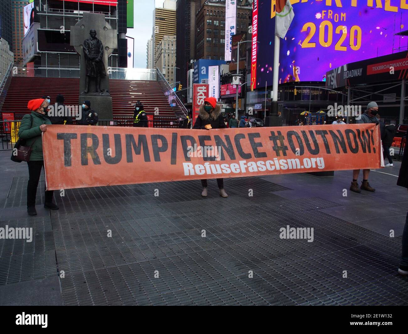 January 9, 2021, New York, New York, USA: New York City, Trump Pence ...