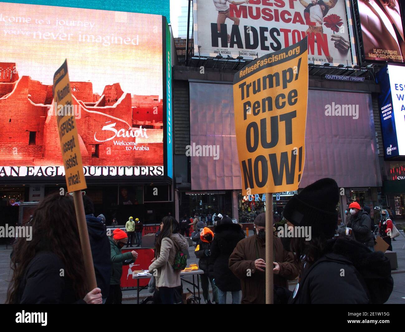 January 9, 2021, New York, New York, USA: New York City, Trump Pence ...