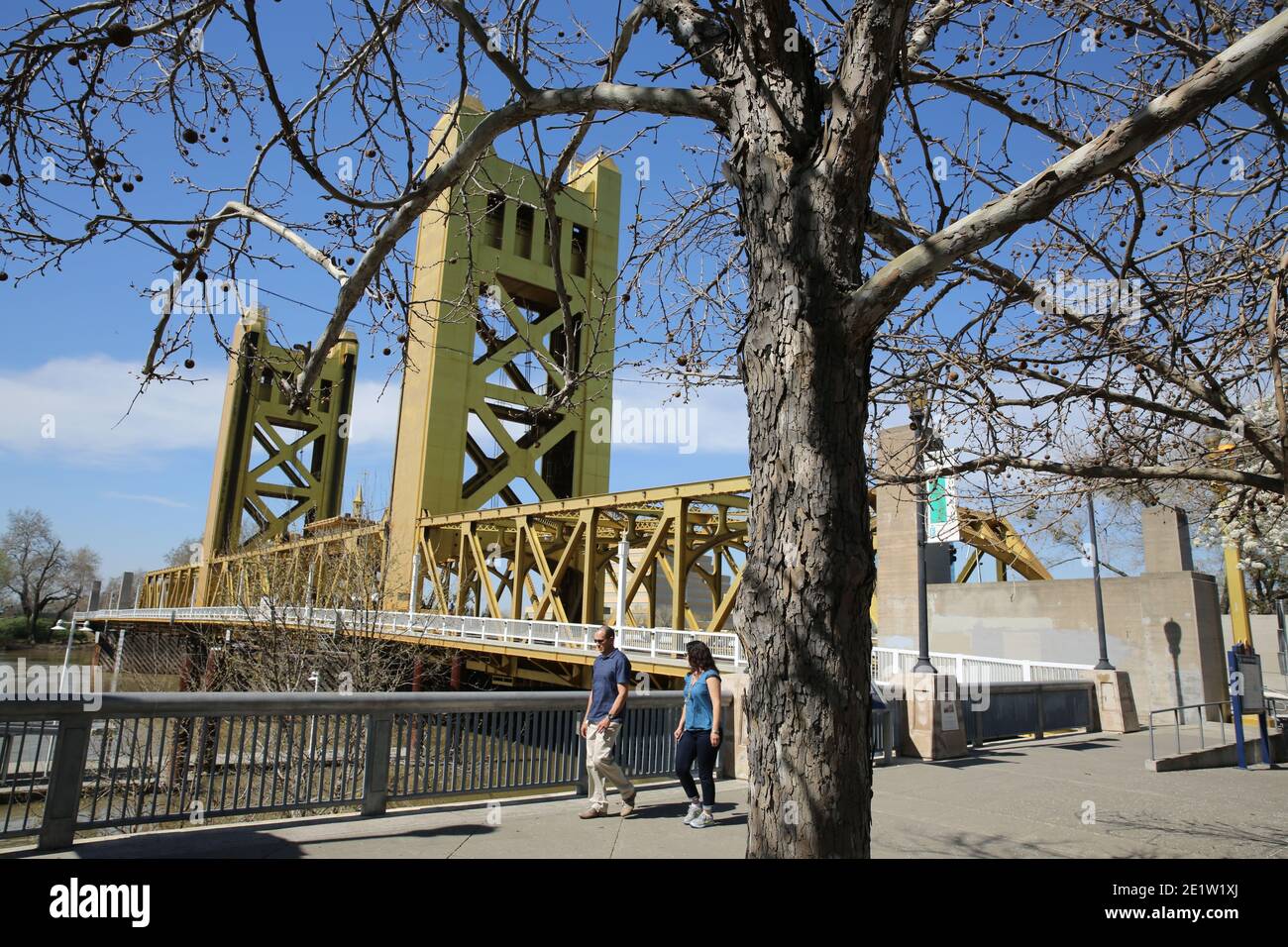 Sacramento, California, USA. 14th Mar, 2017. The I Street Bridge is a ...