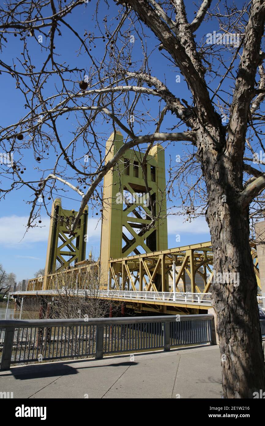 Sacramento, California, USA. 14th Mar, 2017. The I Street Bridge is a ...